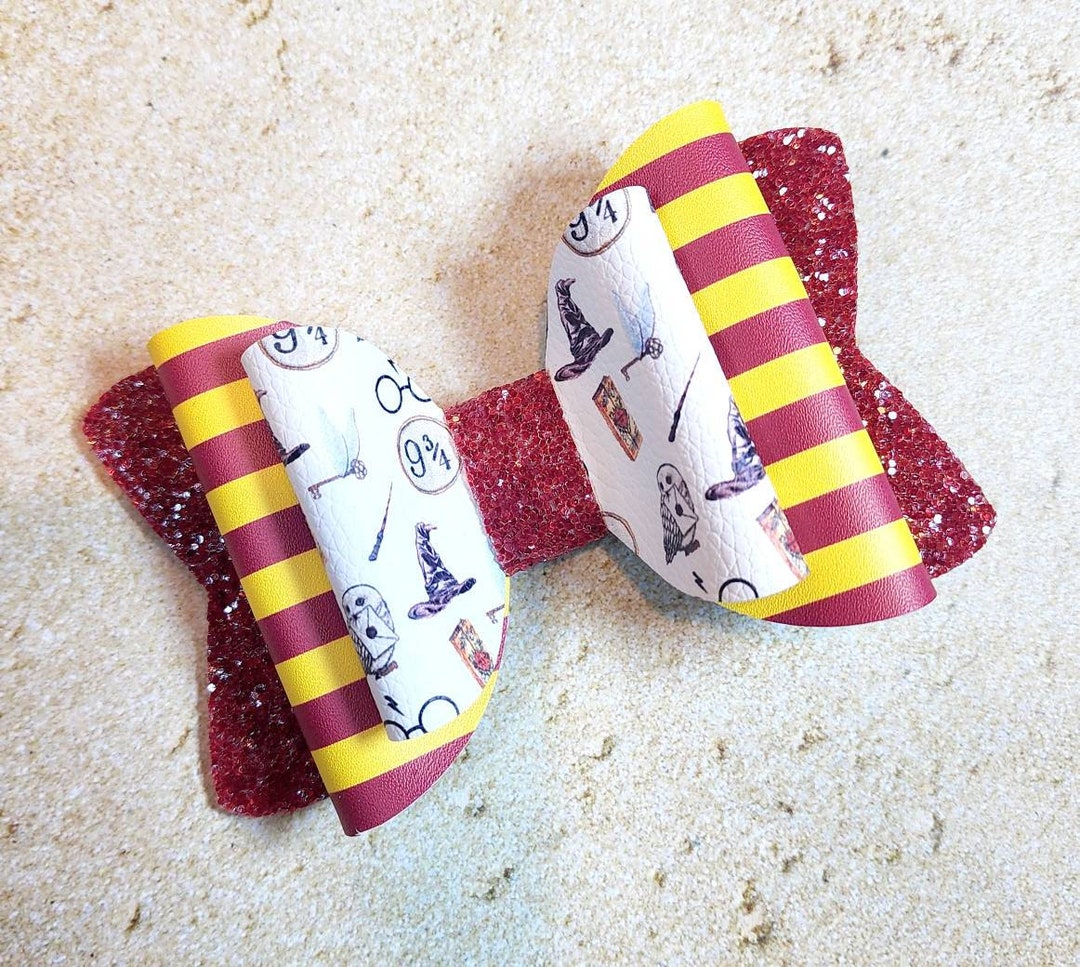 Girls Hair Bow, Harry Potter Bow, Wizard School Bow, Disney Bow ...