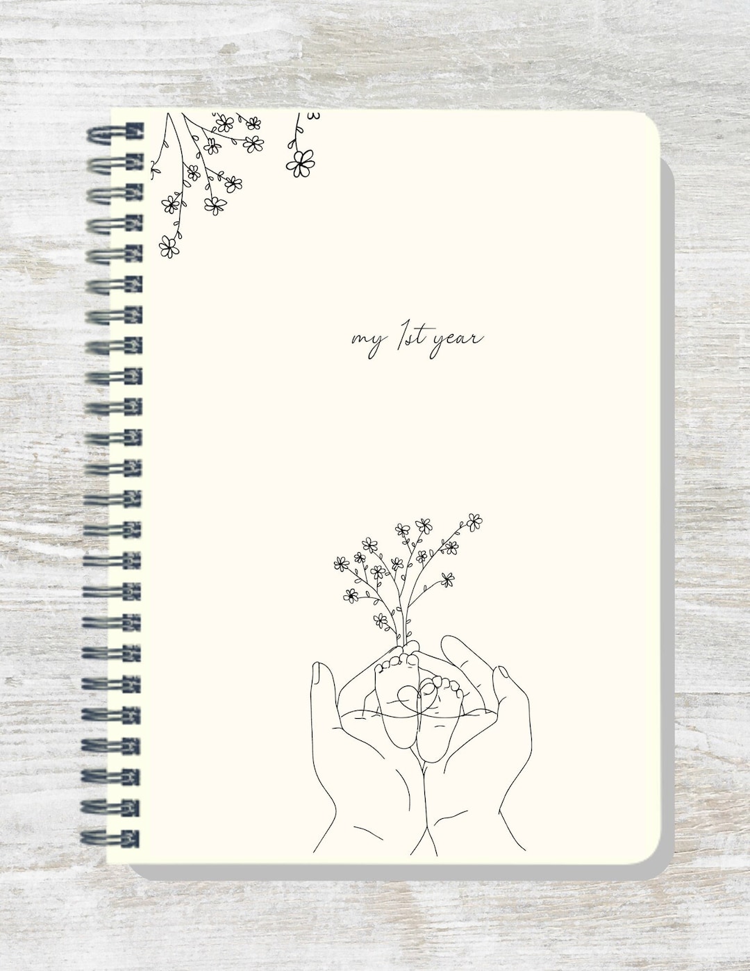 1st Year Baby Book, Baby's First Year Milestone & Memory Album Book ...