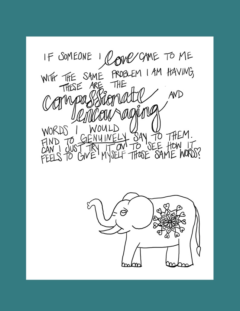 10 Coloring Journal Pages for Compassion and Grace, Download and Print ...