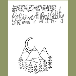 10 Coloring Journal Pages for Self Love, Download and Print - Etsy