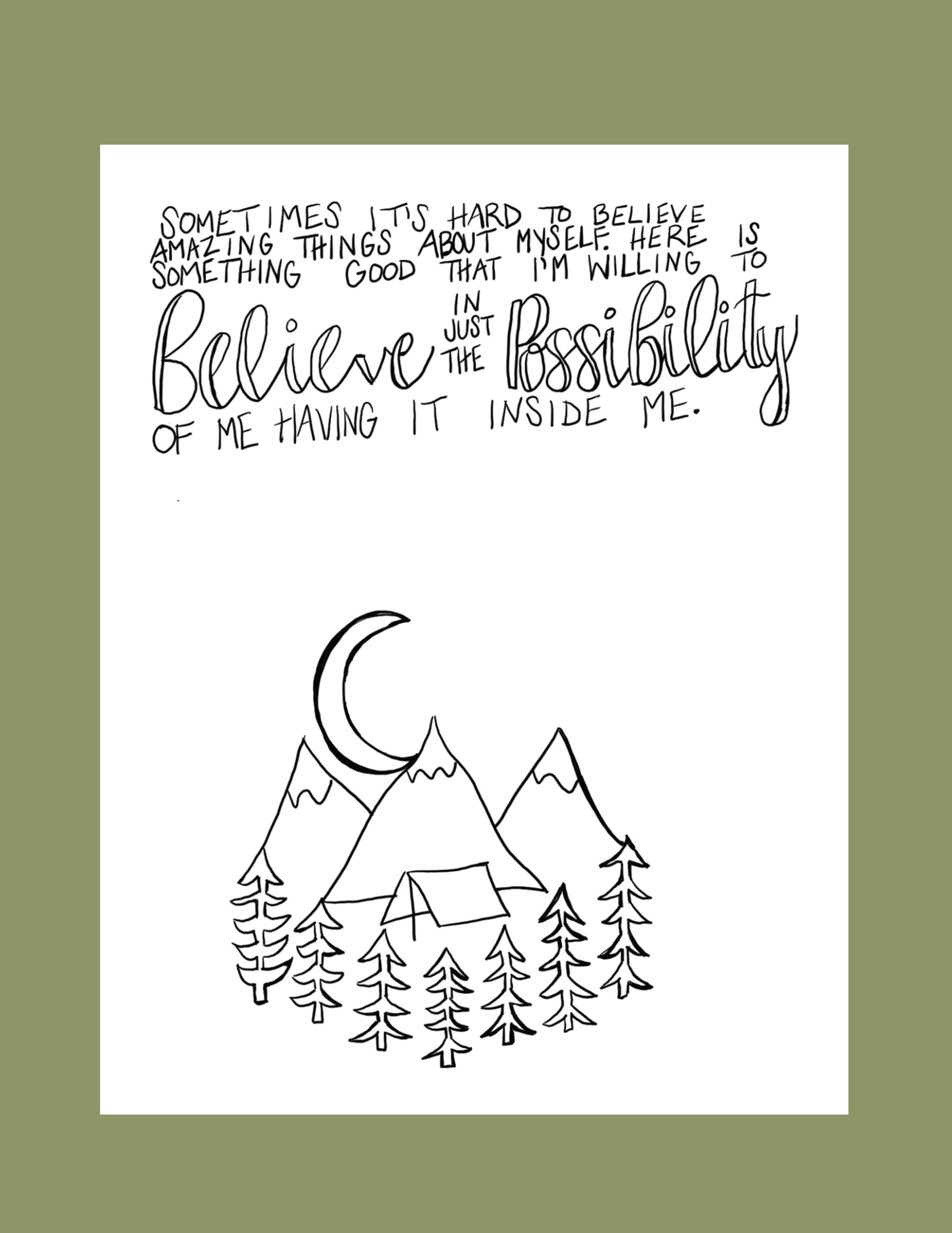 10 Coloring Journal Pages for Self Love, Download and Print - Etsy