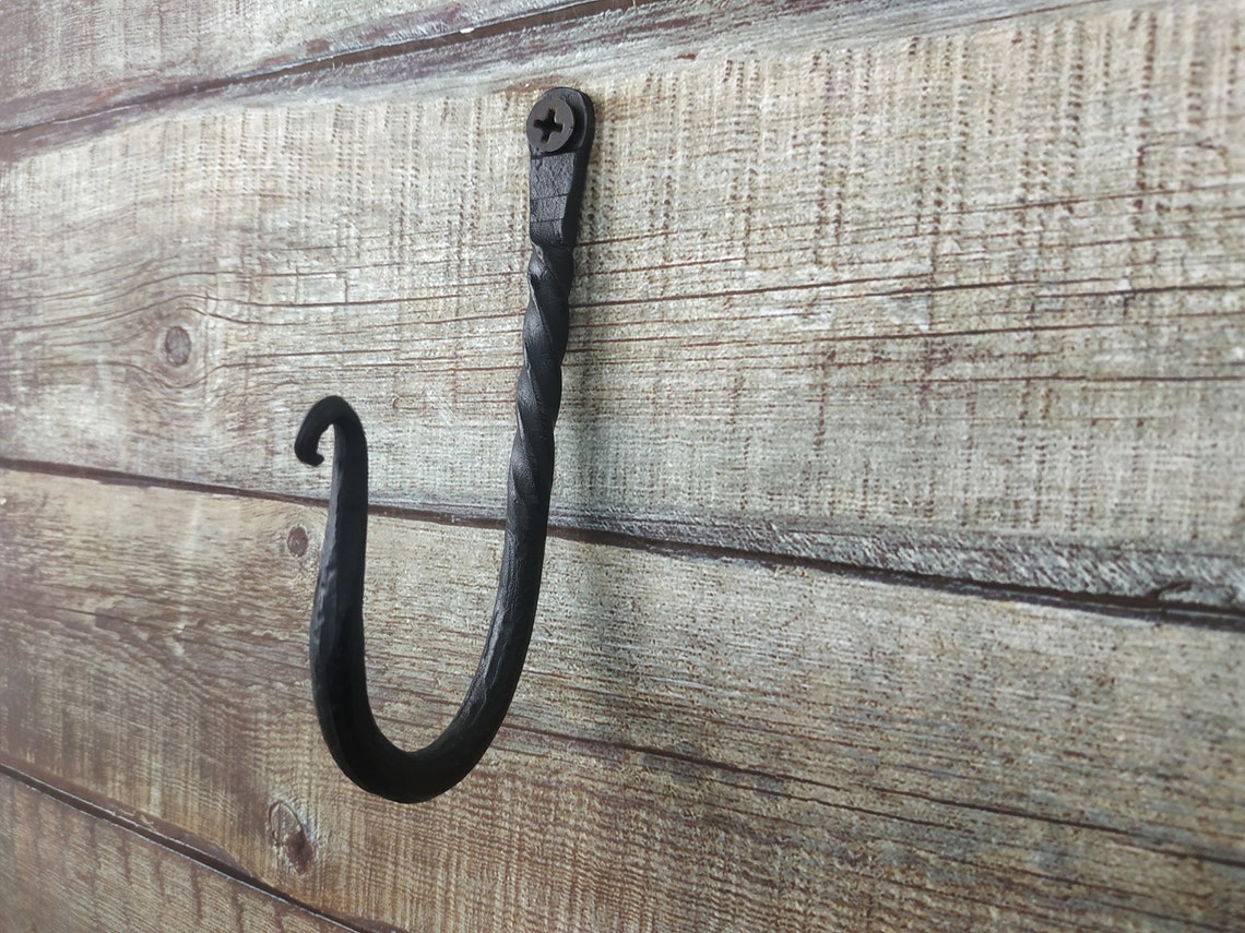 Kitchen Towel Hook Forged Hook Iron Hook Metal Towel Hook - Etsy