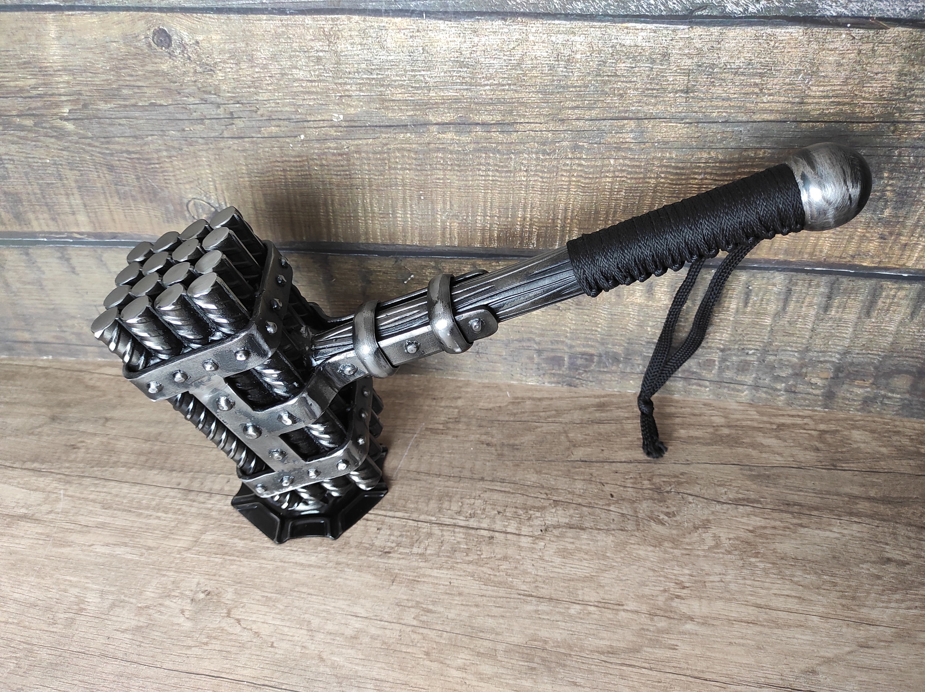 Hand Forged Wrought Iron Viking Hammer: Decorative Iron Gift, Thor ...