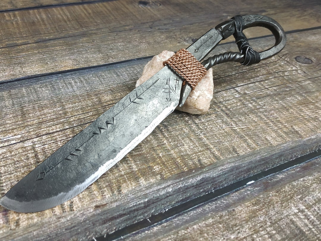 Hand Forged Viking Knife: Custom Hunting Knife Gift - Etsy