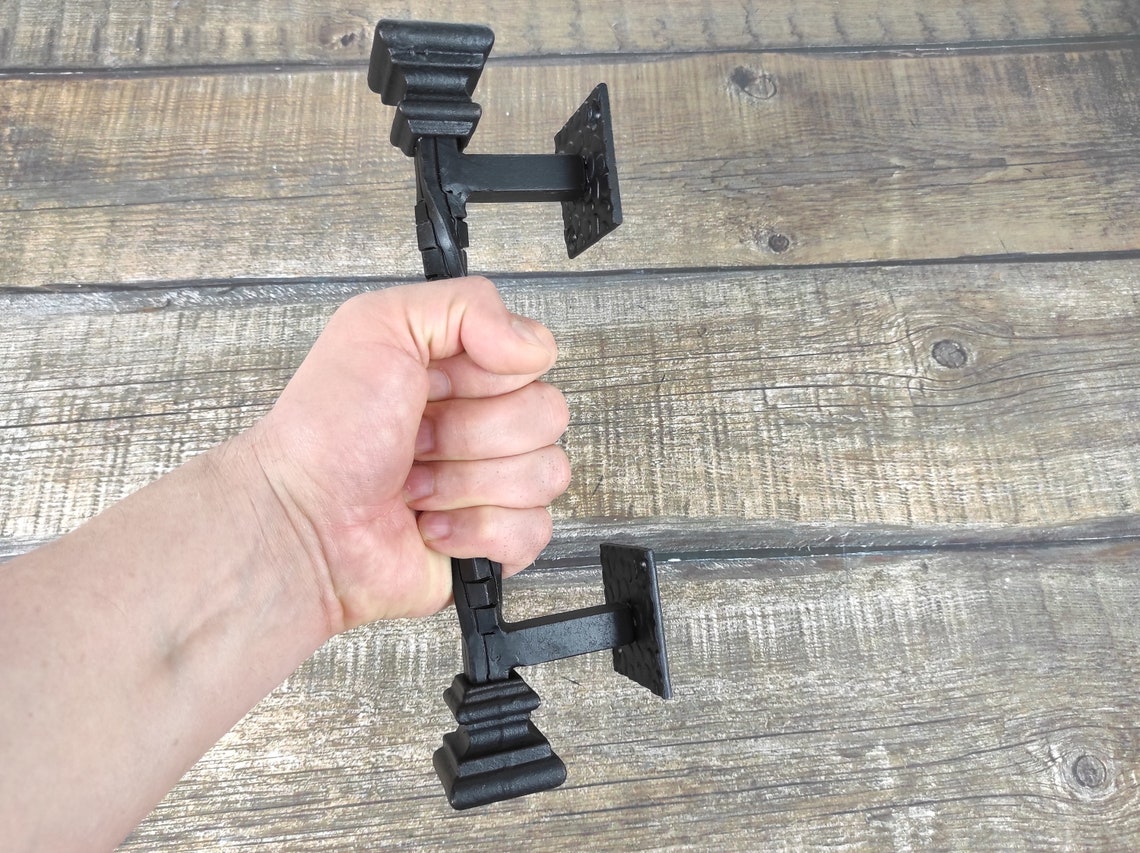 Forged Iron Door Handles Wrought Iron Handle Hand Forged | Etsy