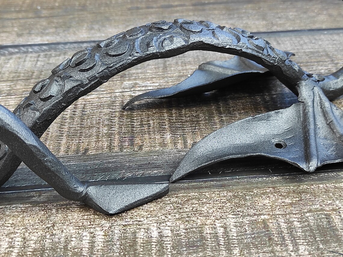 Door Handle Dragon Door Handle Metal Handle Hand Forged - Etsy