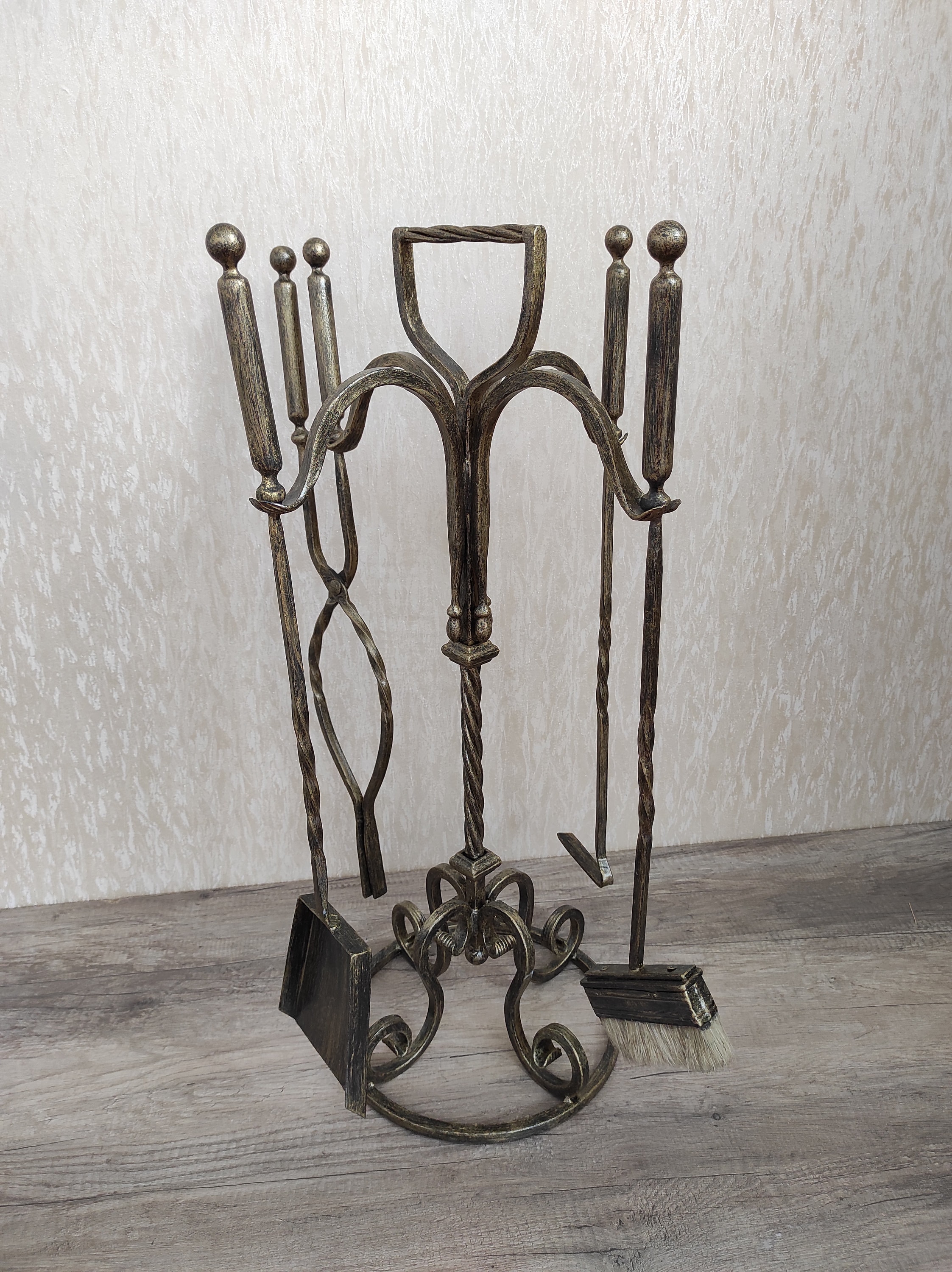 Forged Fireplace Tools Set Fireplace Poker Fireplace Tongs | Etsy