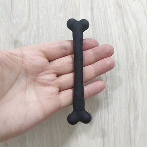 Forged Bone Door Handle: Black Metal Cabinet Drawer Pull - Etsy