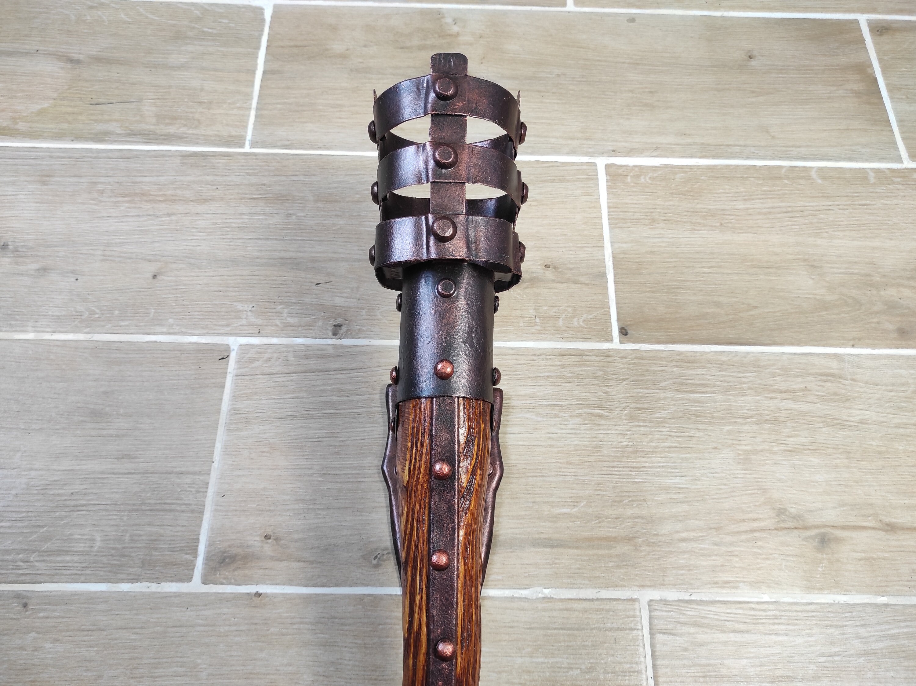 Medieval Torch Wrought Iron Sconce - Etsy