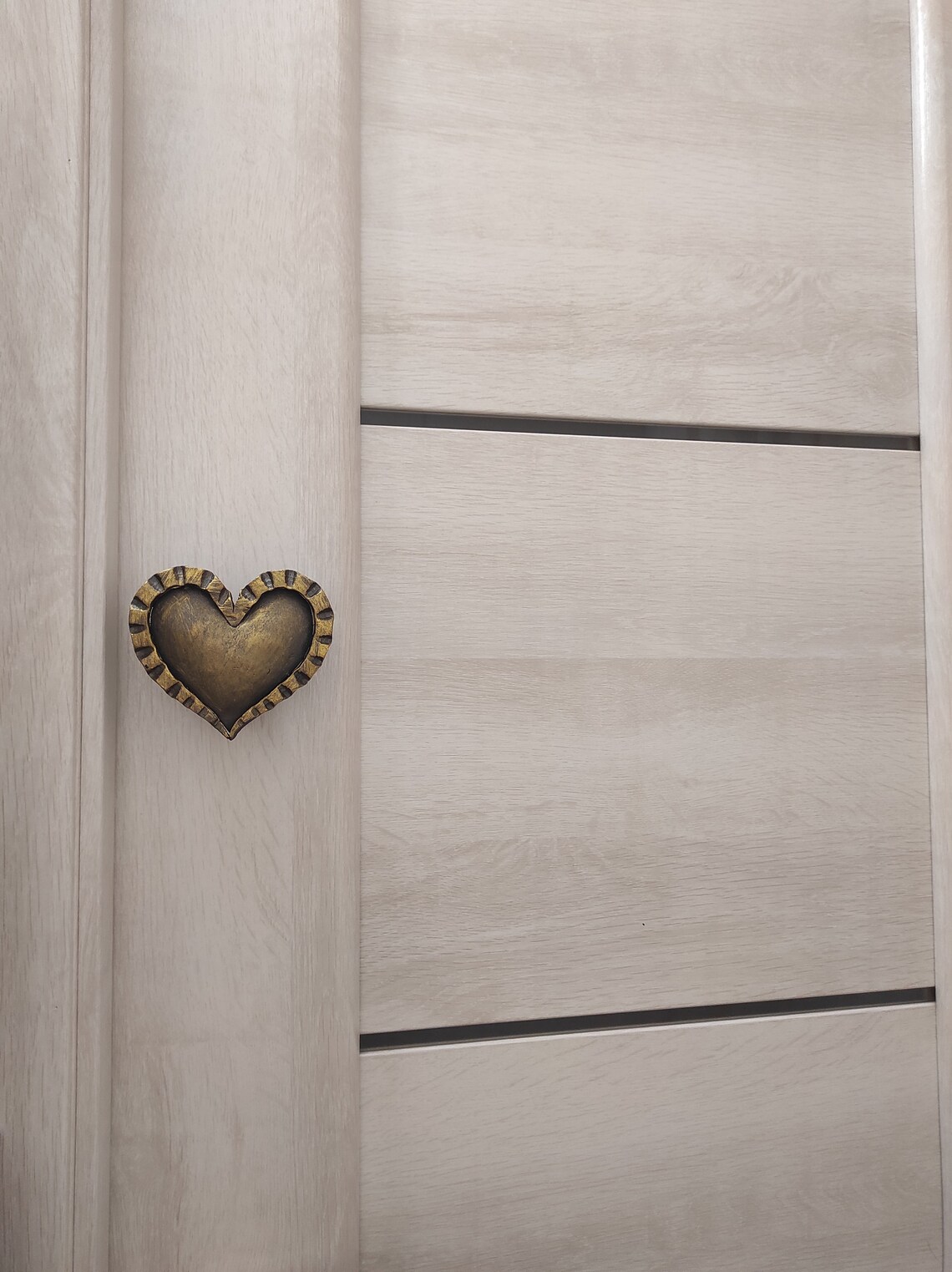 Heart door handle. Barn door handle | Etsy