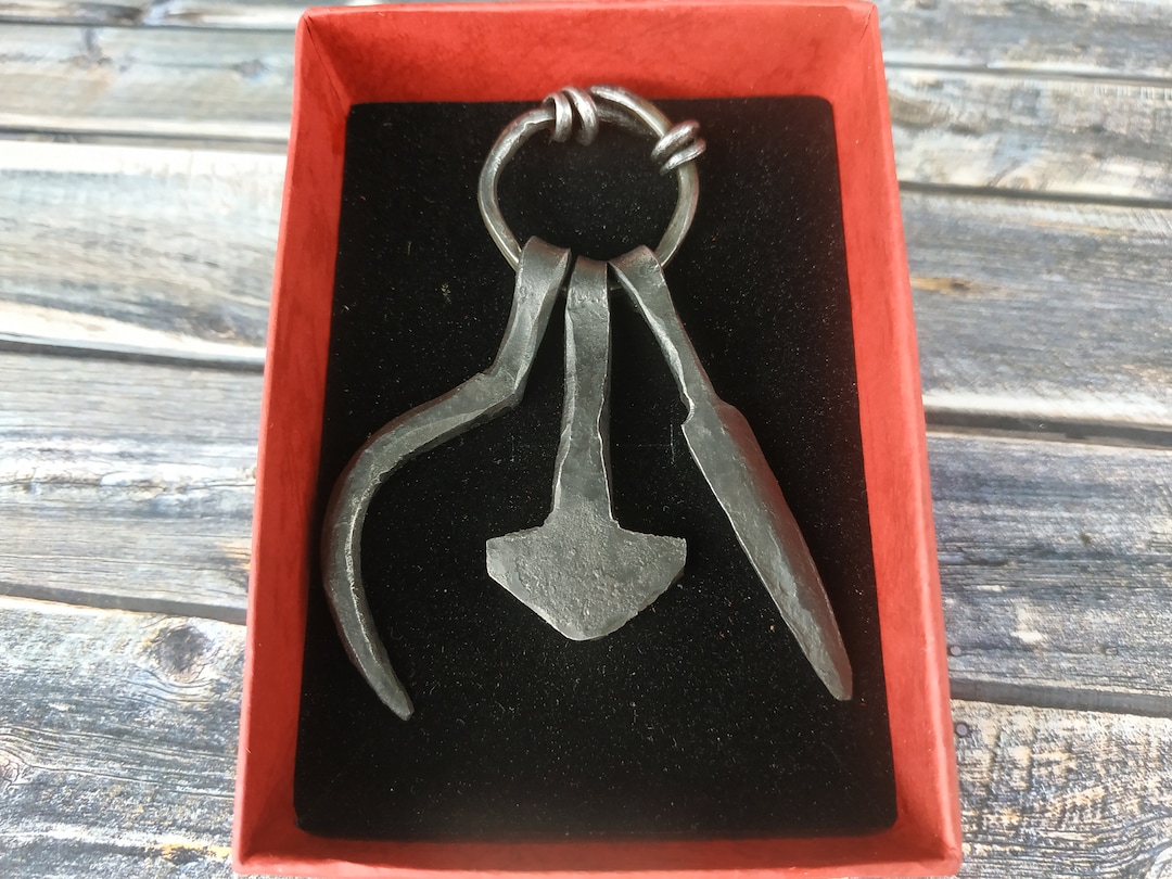 Forged Gifts, Handmade Necklace, Amulets Handmade, Viking Pendant. Iron ...
