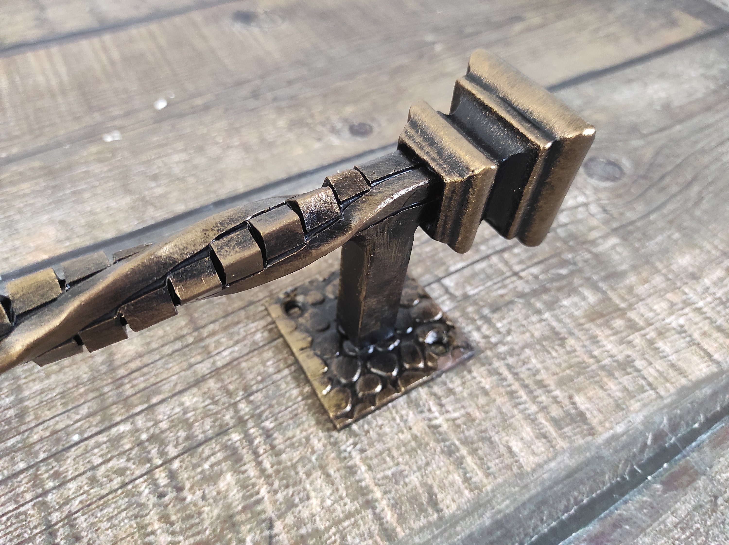 Forged iron door handles Wrought iron handle Hand forged | Etsy