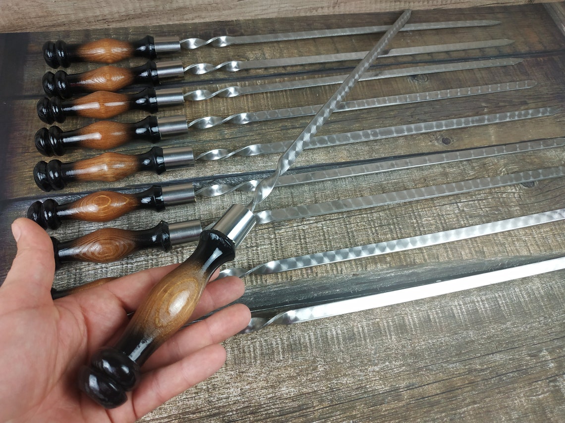 Grilling Set Grilling Gift Hand Forged Grill Utensils Iron | Etsy