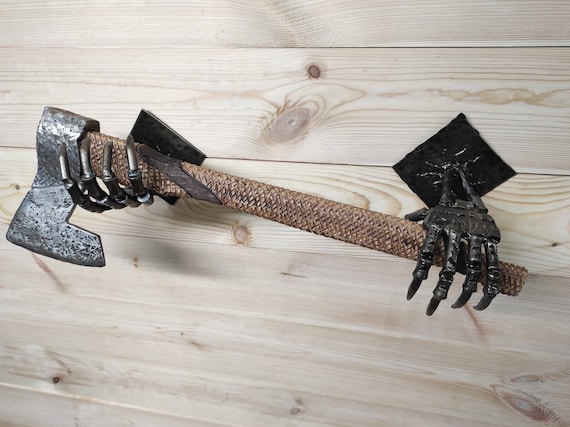Axe Wall Holderskeleton Hands Axe Stand Axe Holder - Etsy