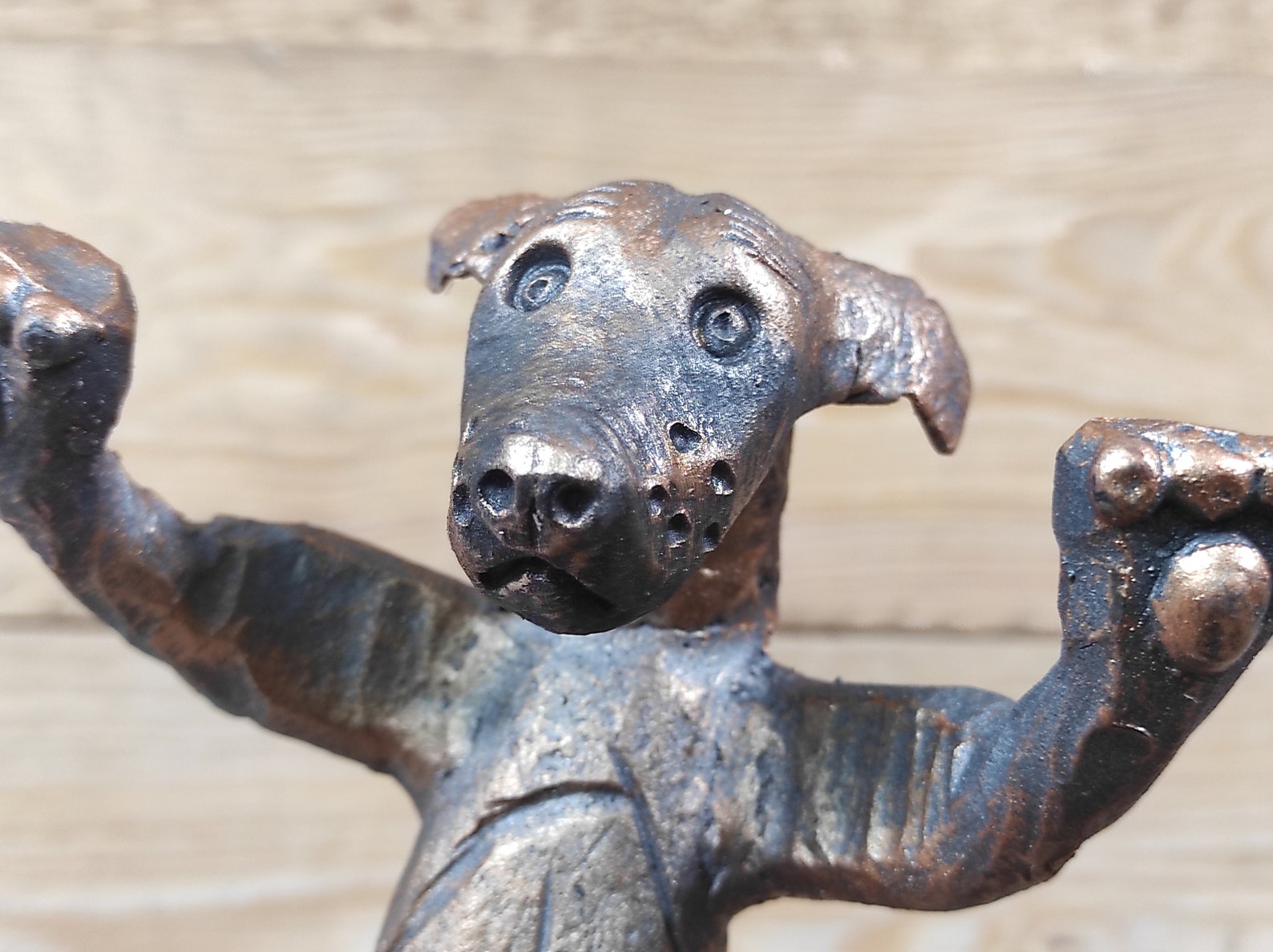 Hand Forged Dog Door Handle: Metal Barn Door Hardware - Etsy