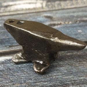 Handmade Forged Iron Anvil Amulet - Viking Necklace - Etsy