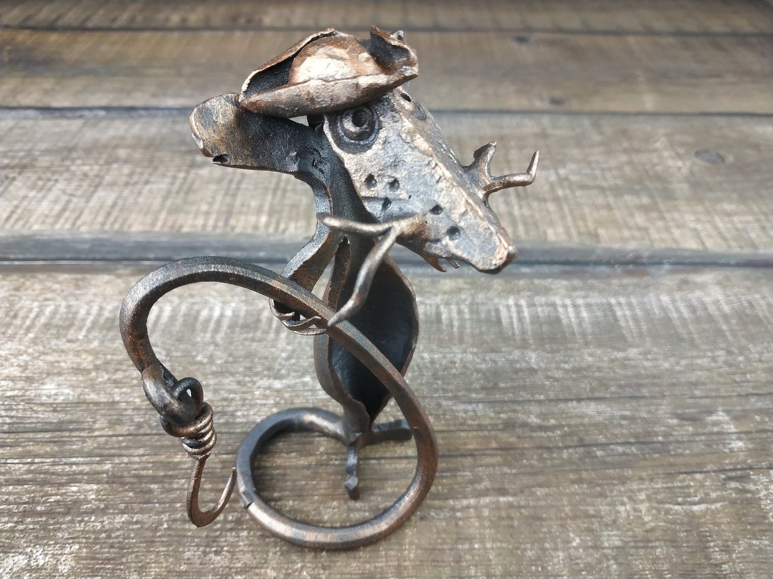 Forged Sculpture Sculpture Rat Metal Rat Pirate Sculpture - Etsy