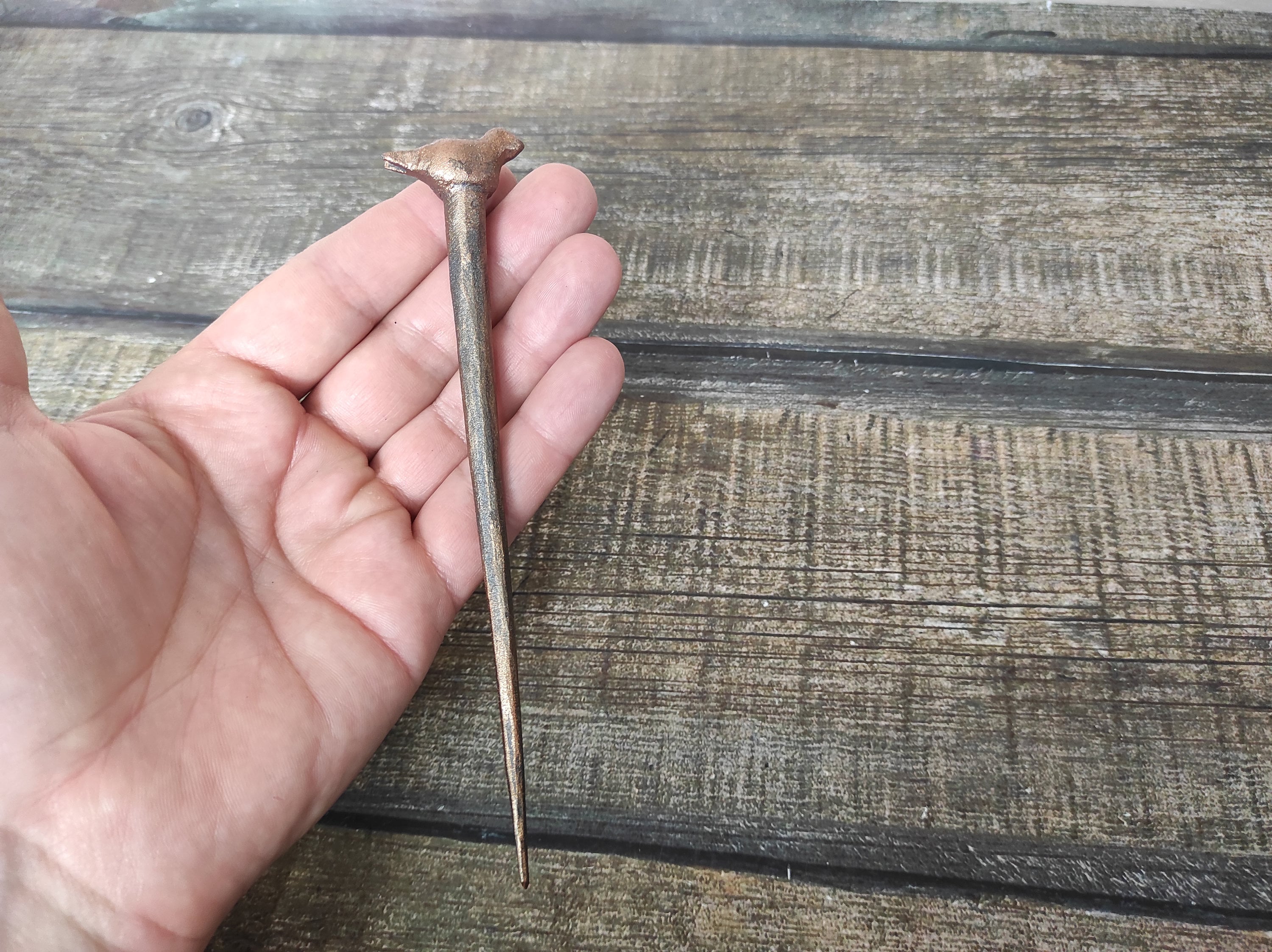 Hairpin Bird Hairpin for Hair. Metal Hairpin Forged Hairpin - Etsy UK