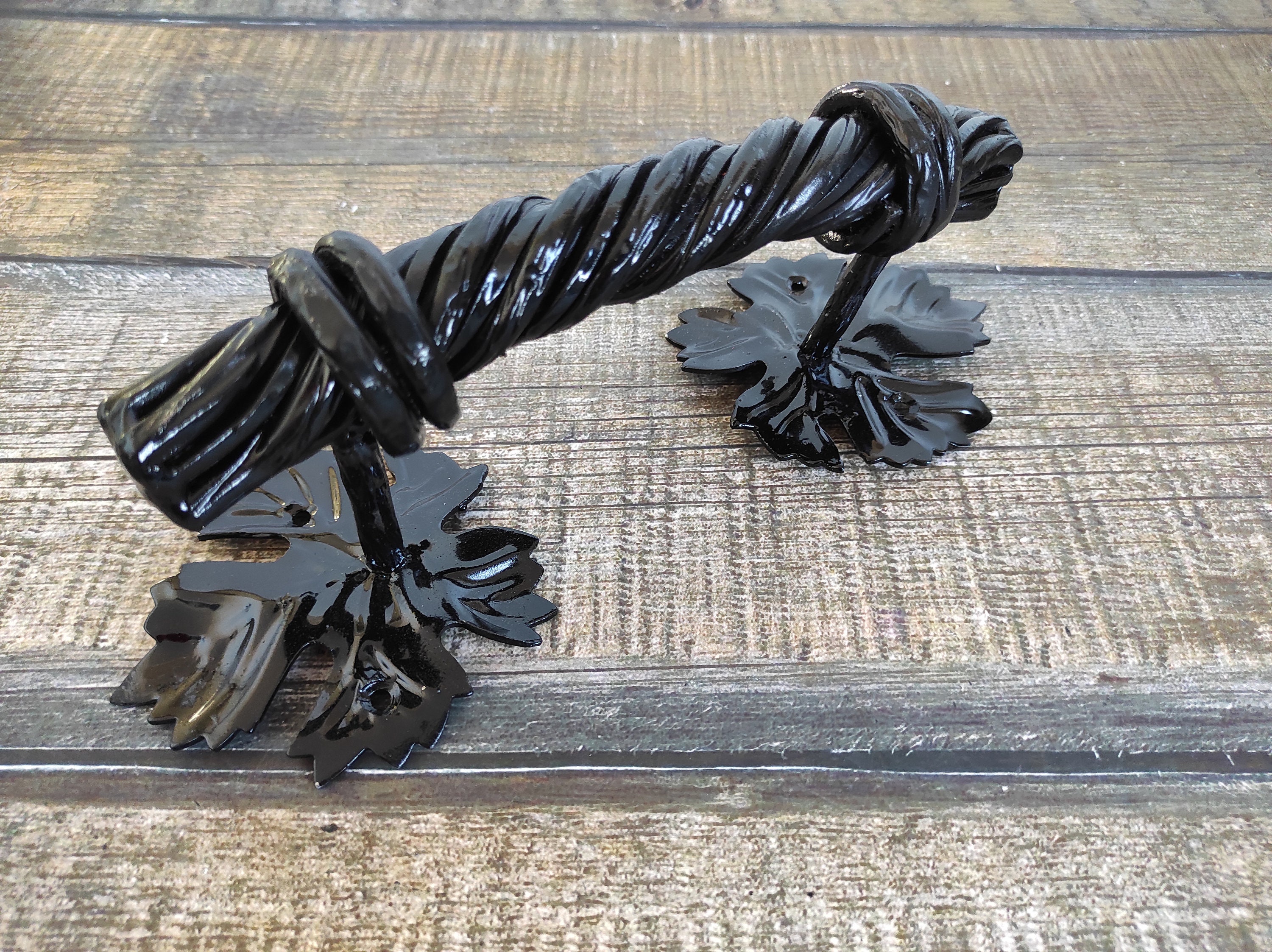 Barn door handle Door handle Forged iron door handles | Etsy