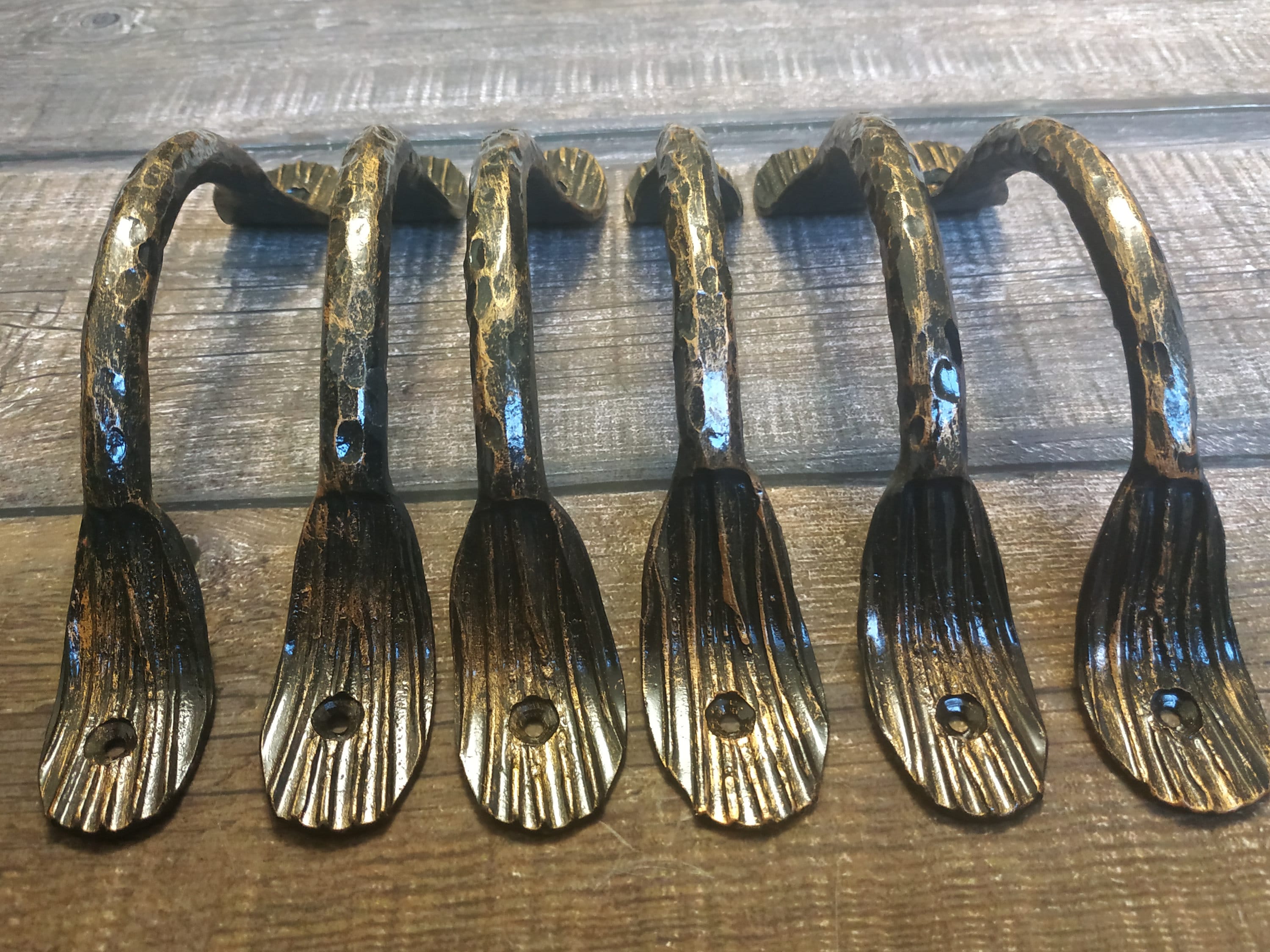 Metal handle Barn door handle Door decor Wrought hardware | Etsy