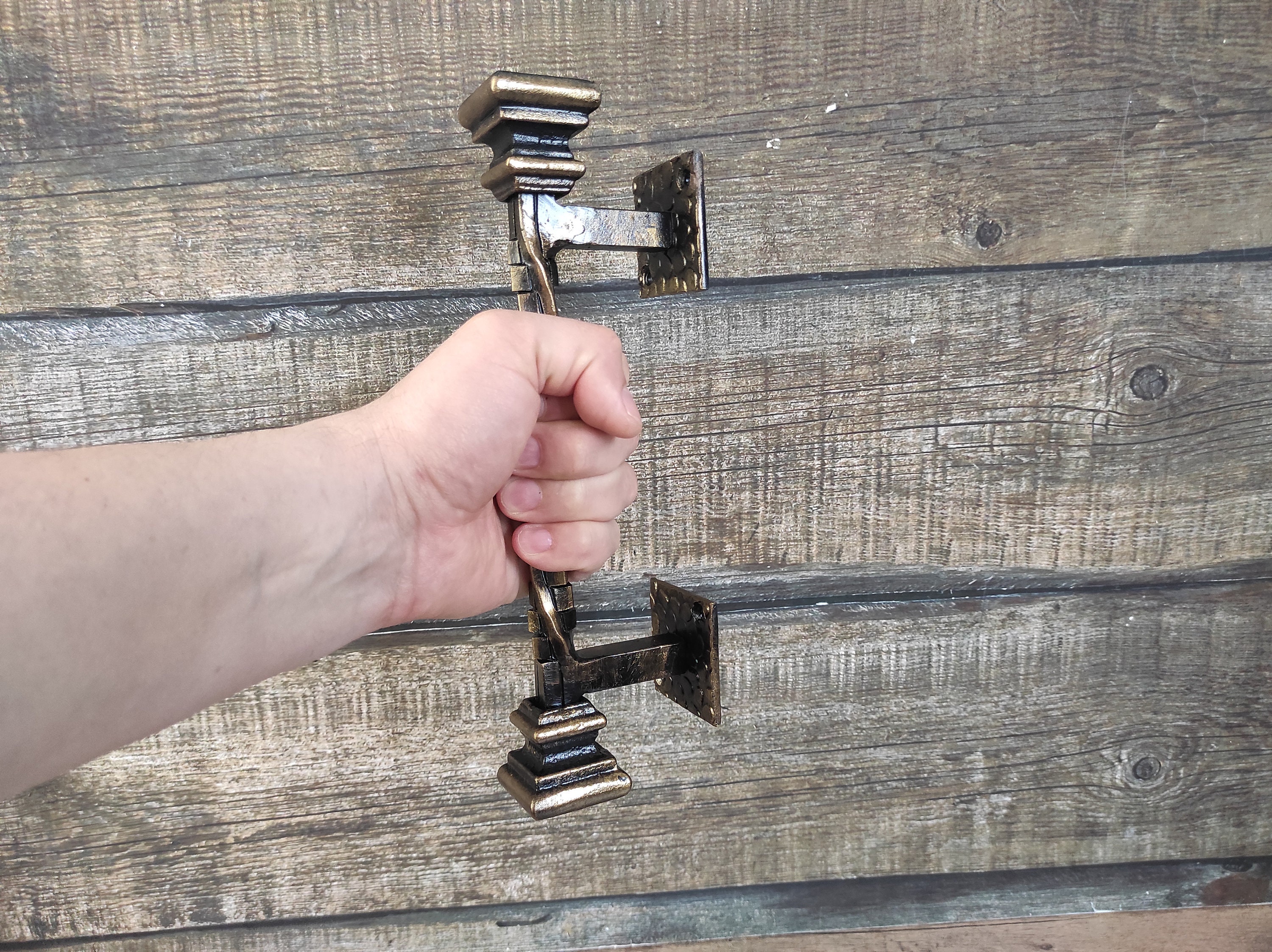 Forged Iron Door Handles Wrought Iron Handle Hand Forged | Etsy