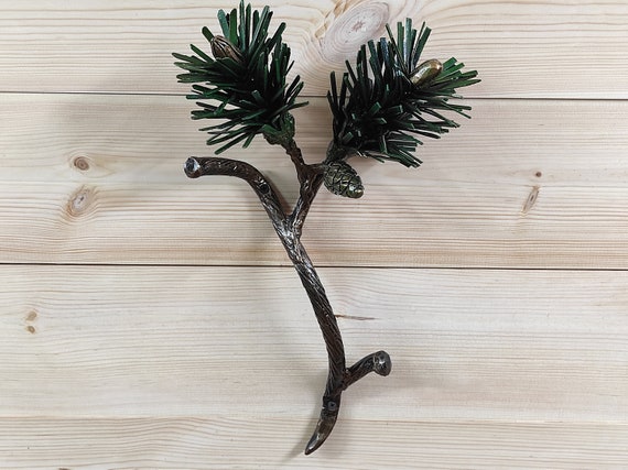 Branch Door Handle Pine Branch Door Handle Metal Handle | Etsy