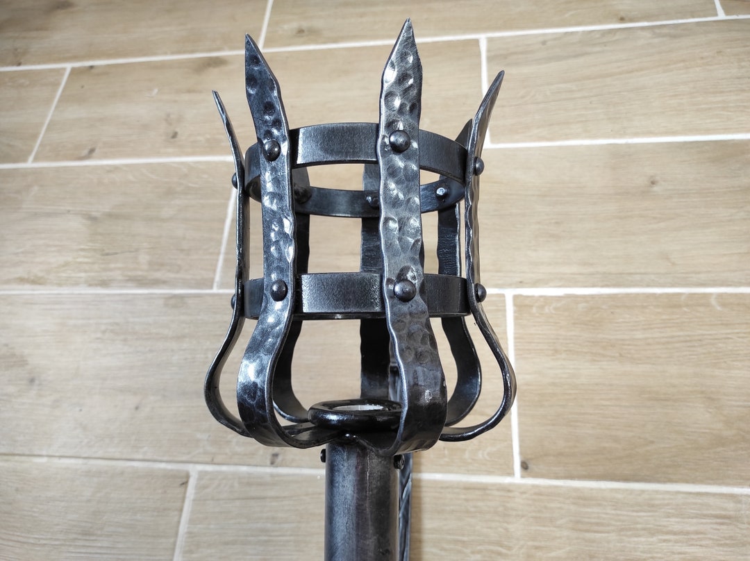Medieval Torch, Wrought Iron Sconce - Etsy