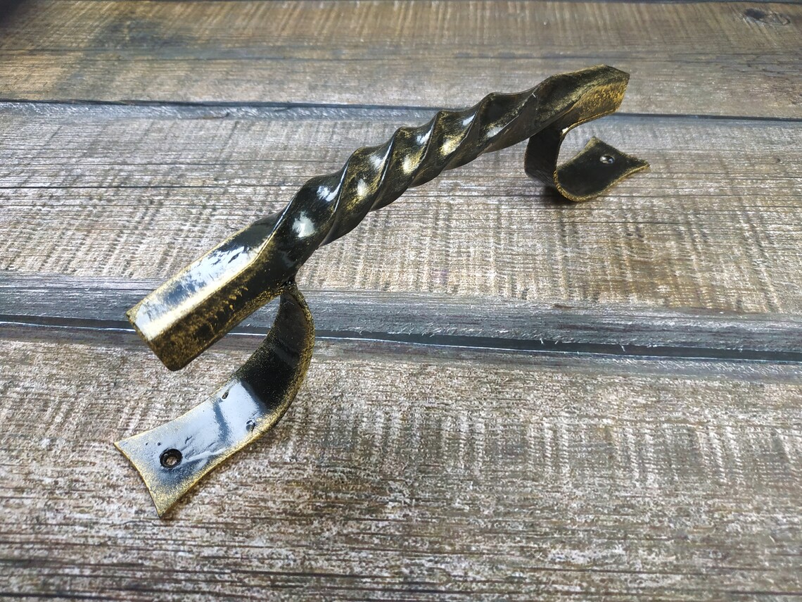 Metal forged handle Metal handle Hand forged handle Door | Etsy