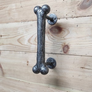 Hand Forged Dog Bone Door Handle: Metal Barn Door Hardware - Etsy
