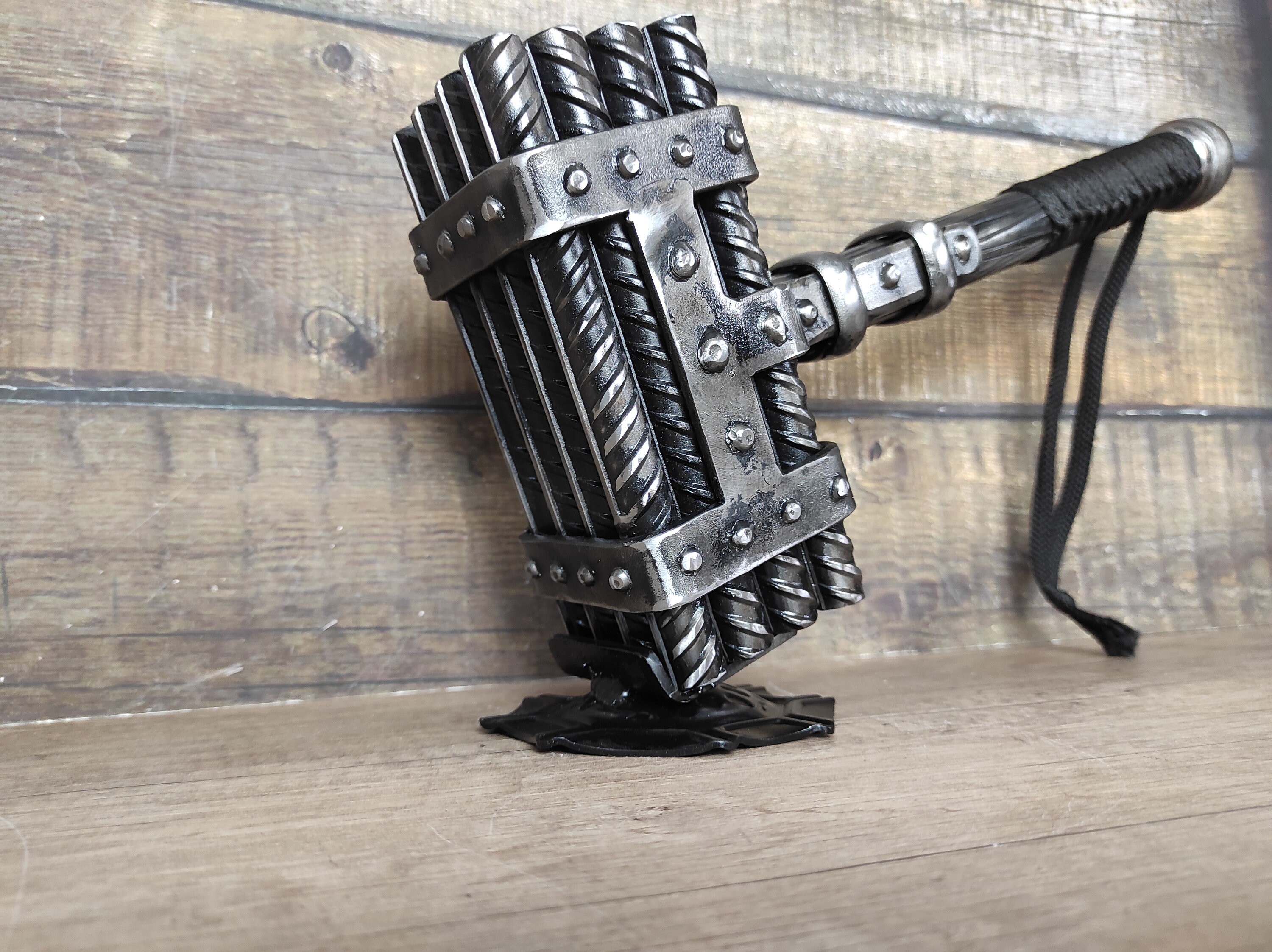 Hand Forged Wrought Iron Viking Hammer: Decorative Iron Gift, Thor ...