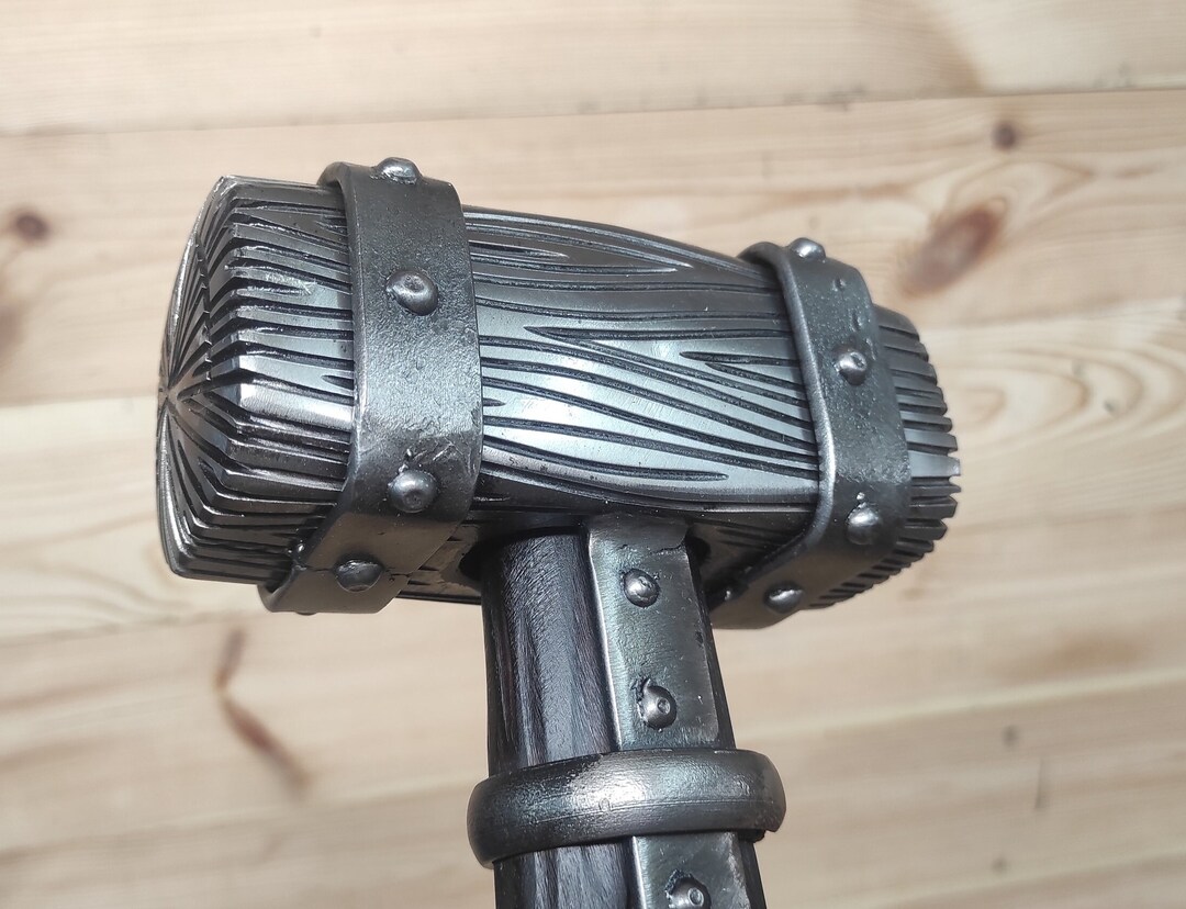 Hand Forged Wrought Iron Viking Hammer: Decorative Thor Hammer - Etsy