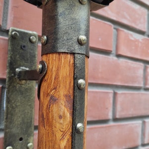 Wall Sconce Torch With a Wooden Handle in Medieval, Viking Style, Wall ...