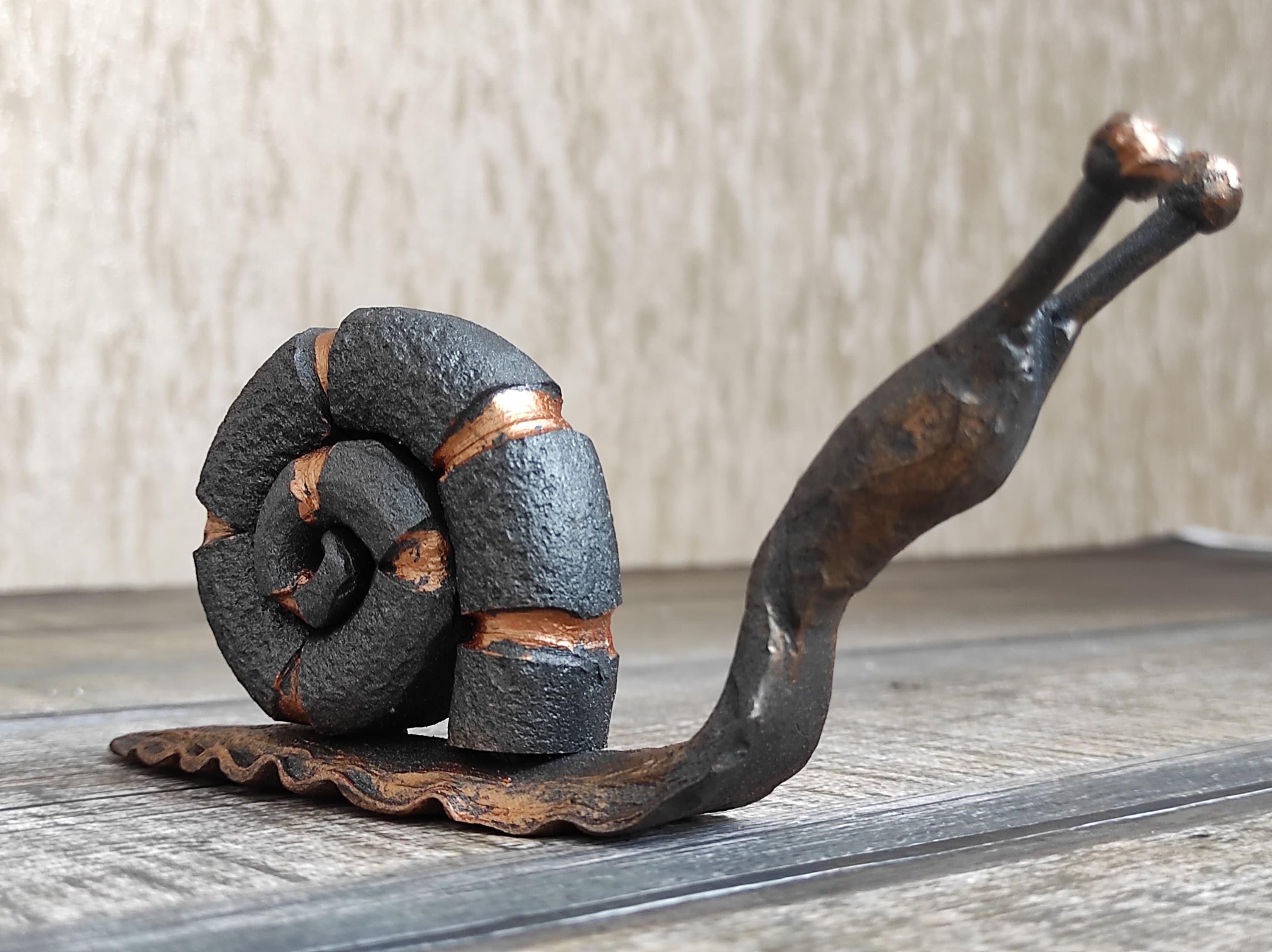 Metal Animal Forged Sculpture Snail Sculpture Metal Snail - Etsy