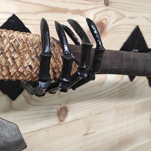 Skeleton Hands Axe Wall Mount: Handmade Iron Axe Holder - Etsy