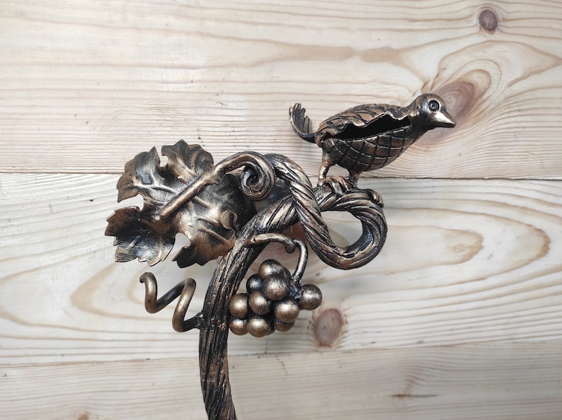 Door Handle Wrought Iron Handle Bird Hand Forged Handle | Etsy