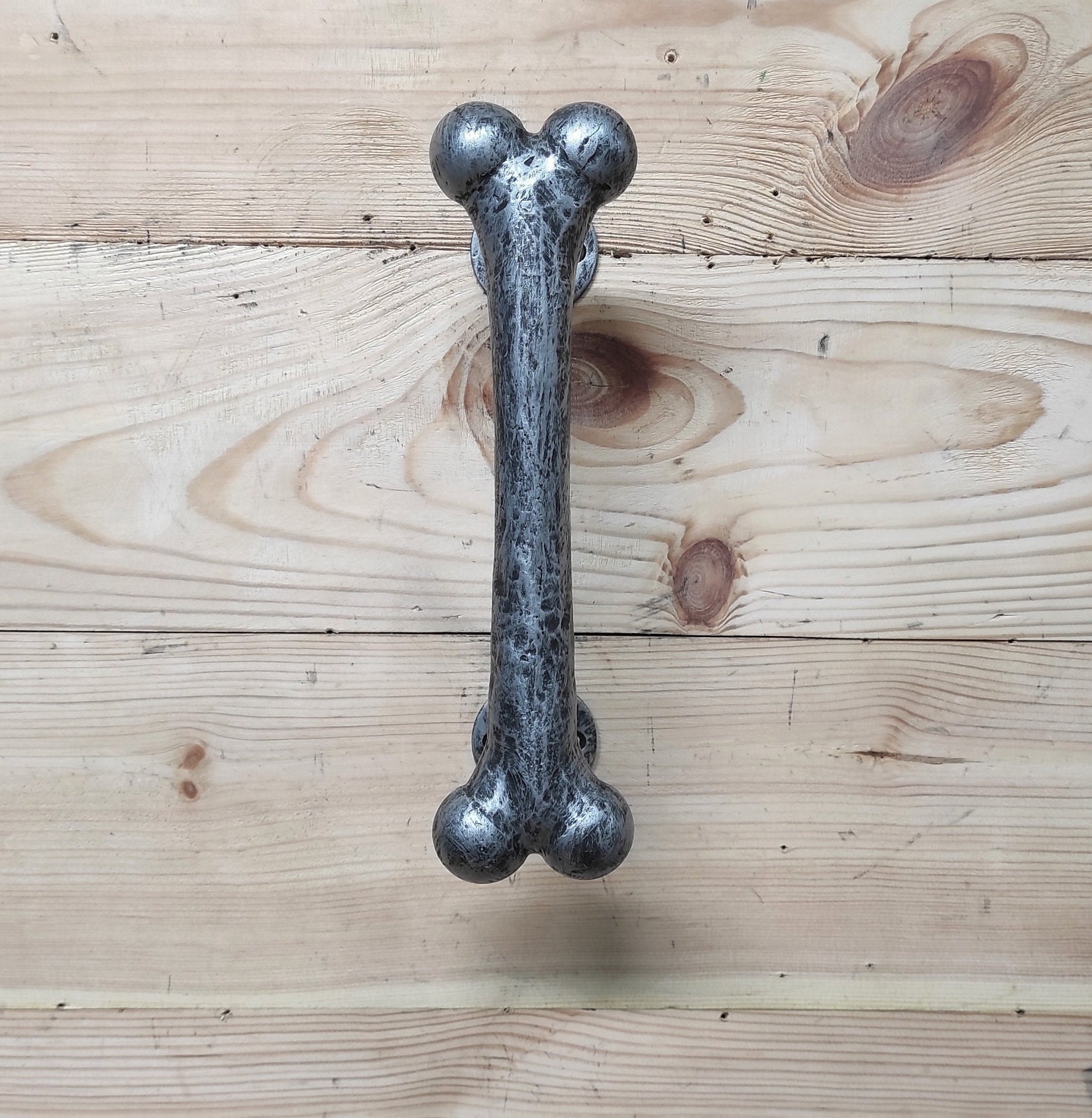 Hand Forged Dog Bone Door Handle: Metal Barn Door Hardware - Etsy
