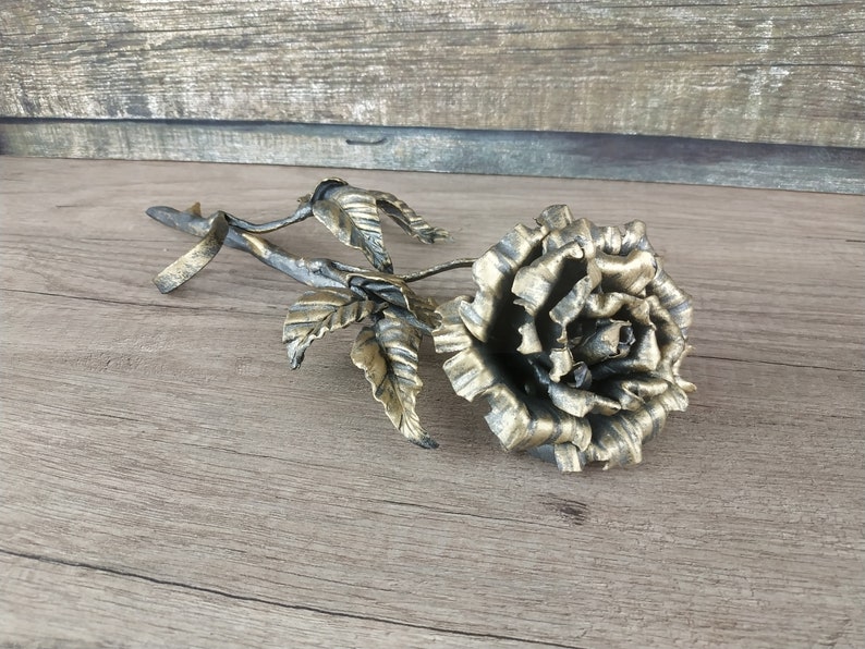Forged Rose Forged Flower Iron Rose Handmade Rose Iron - Etsy