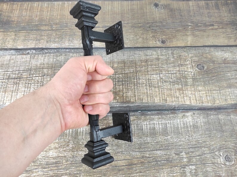 Forged Iron Door Handles Wrought Iron Handle Hand Forged - Etsy