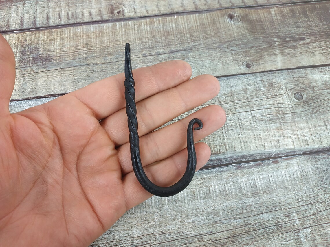 Kitchen Towel Hook Forged Hook Iron Hook Metal Towel Hook - Etsy