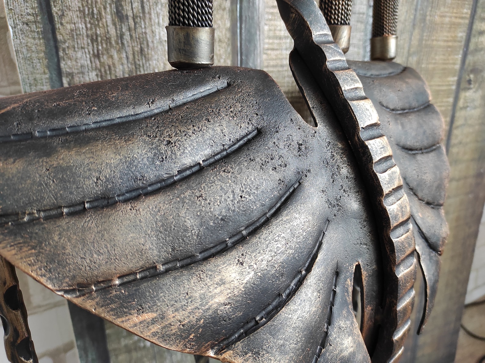 Fireplace Tools. Set From Forged Fire Poker, Fire Tongs, Fire Shovel ...