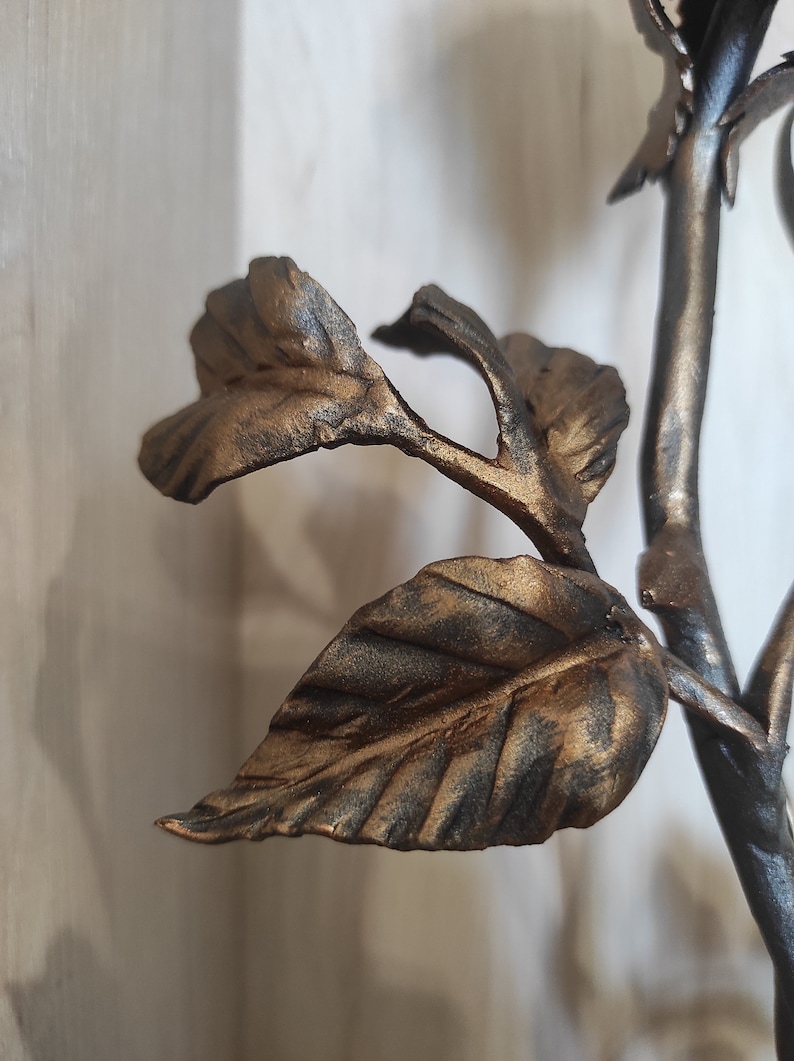 Metal Rose Iron Rose. Steel Rose Iron Rose on a Stand | Etsy