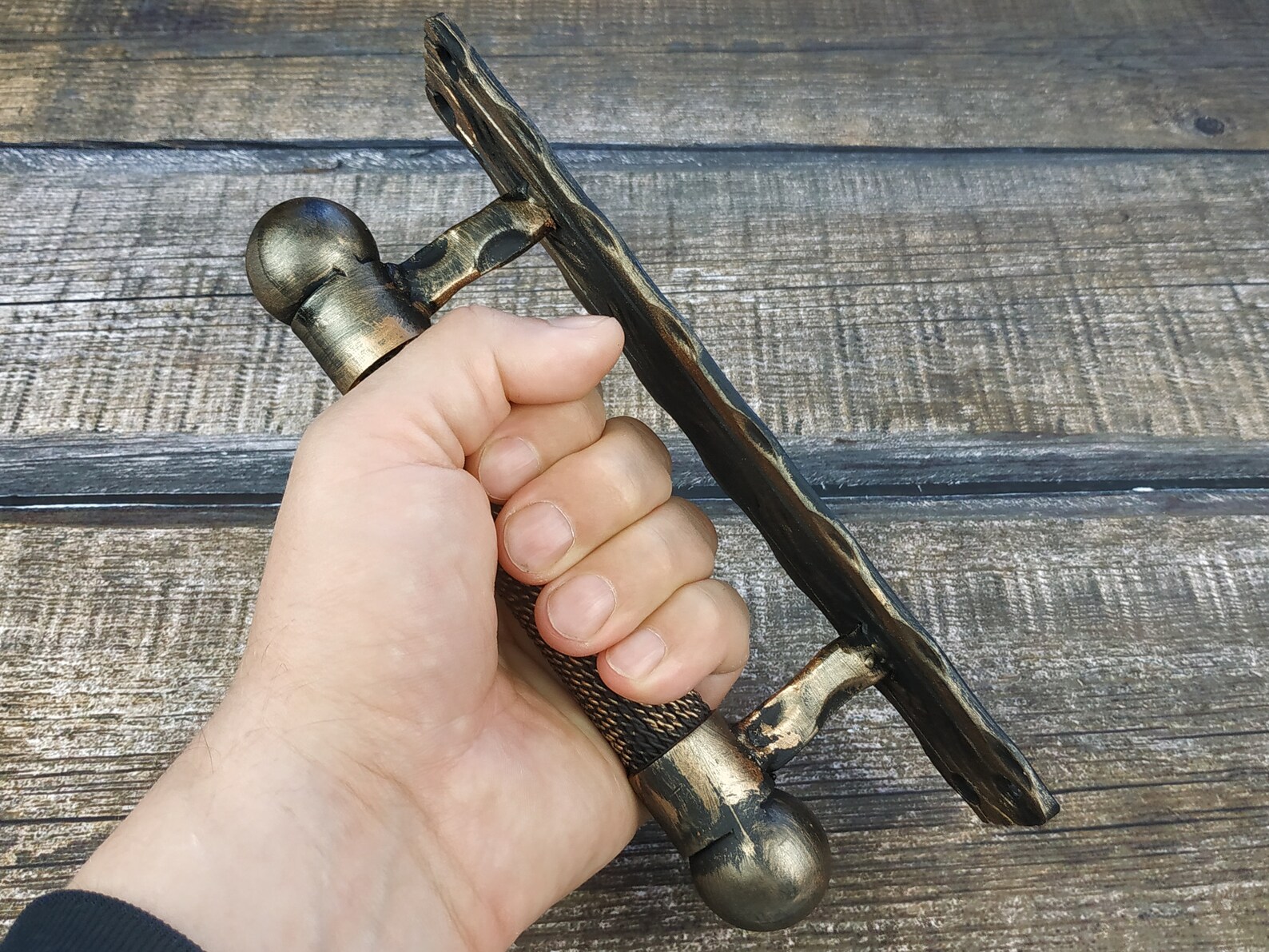 Door handle Metal handle Iron door handles Hand forged | Etsy