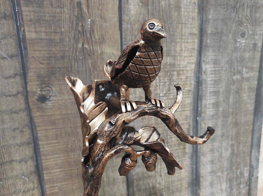 Door Handle, Wrought Iron Handle, Hand Forged Handle, Front Door Handle ...