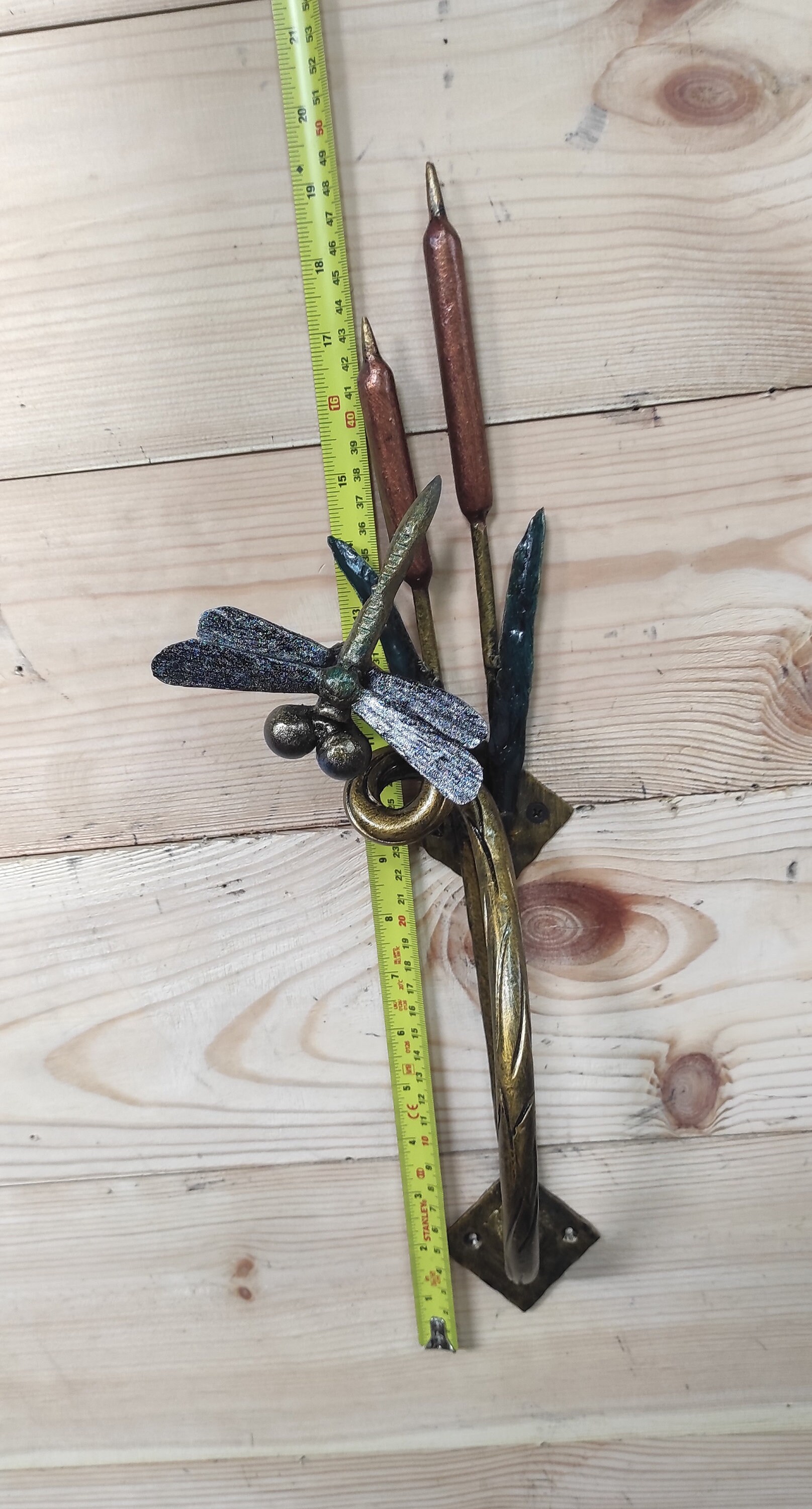 Dragonfly and Reed Barn Door Handle, Metal Door Pull - Etsy