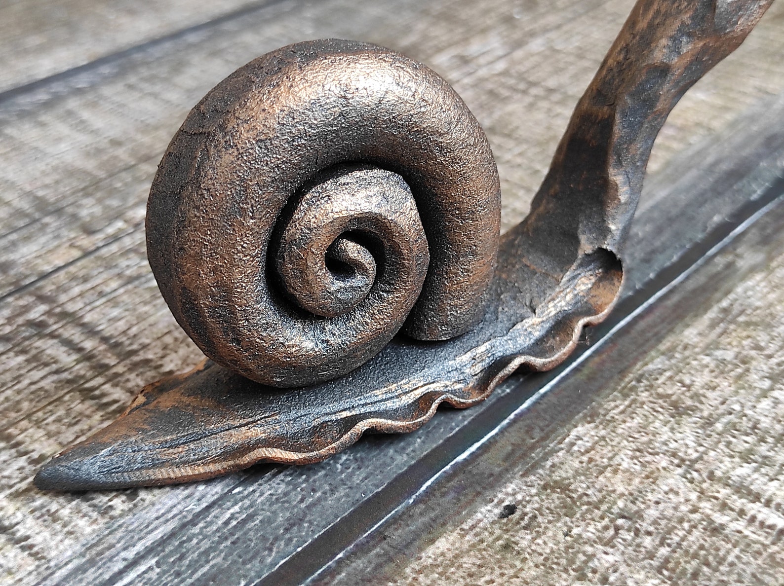 Snail Sculpture Metal Animal Forged Sculpture Metal Snail | Etsy