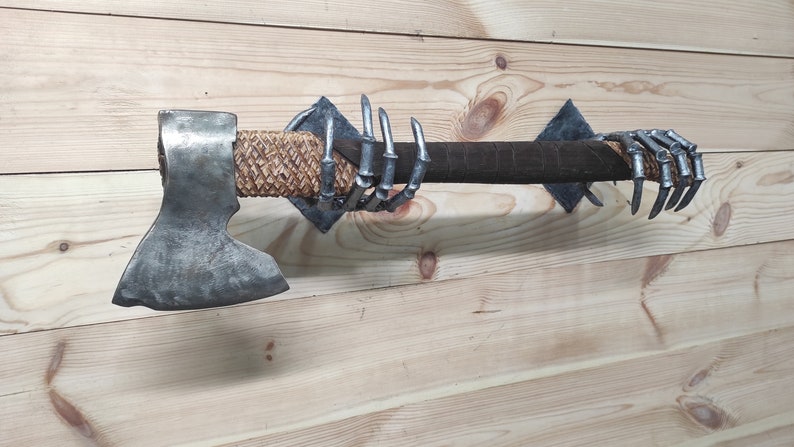 Axe Wall Holderskeleton Hands Axe Stand Axe Holder - Etsy