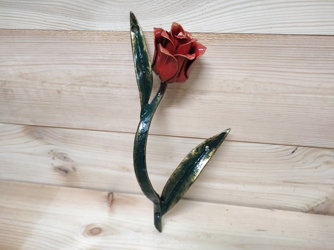 Door Handle, Metal Handle, Rose, Flower Door Handle - Etsy