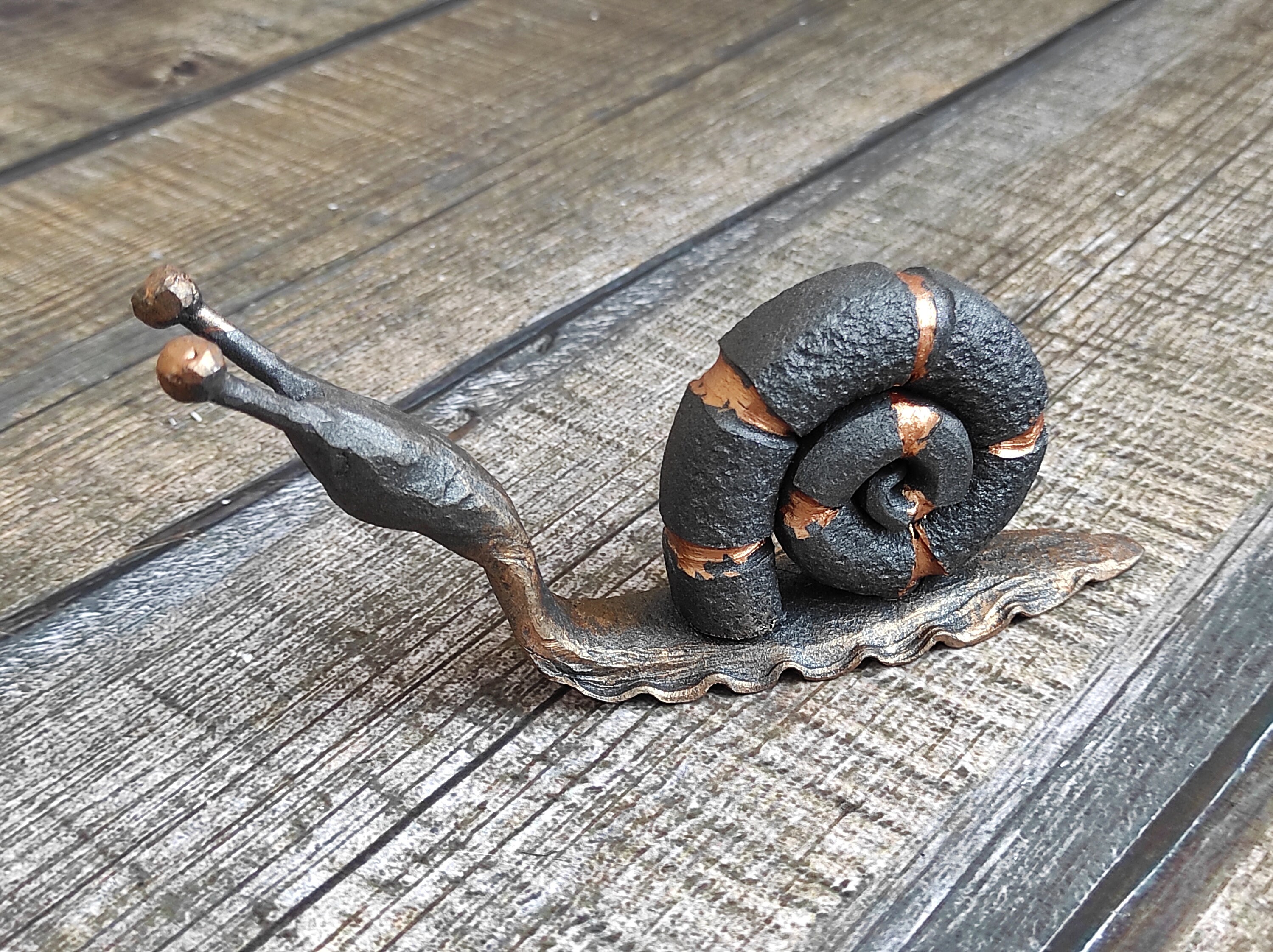 Metal Animal Forged Sculpture Snail Sculpture Metal Snail - Etsy