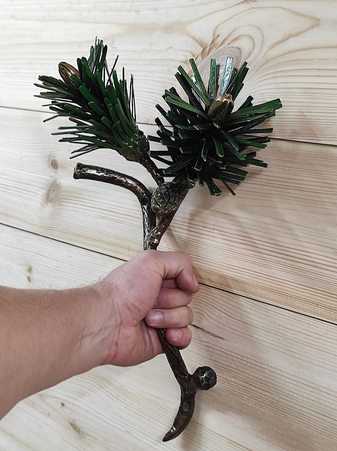 Branch Door Handle Pine Branch Door Handle Metal Handle | Etsy