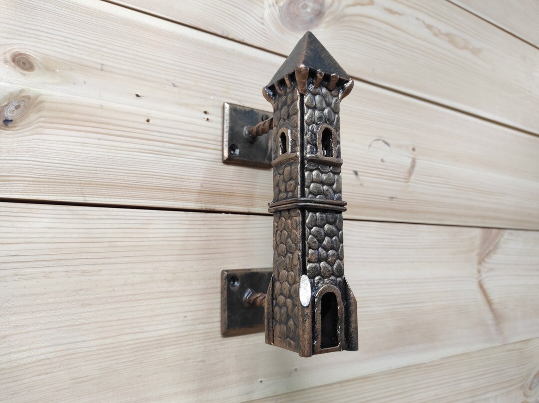 Hand Forged Iron Castle Door Handle: Medieval Barn Decor - Etsy